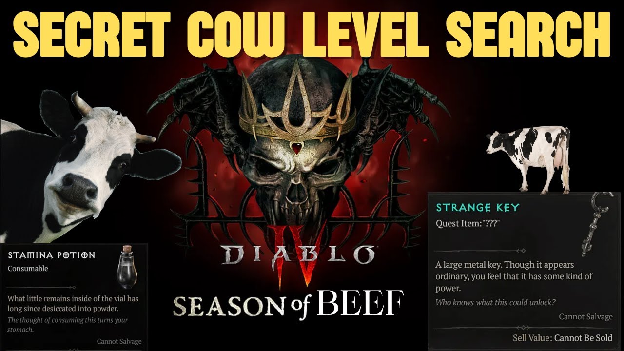 Secret Cow Level Search is Heating up! - Diablo 4 Season of BEEF - YouTube