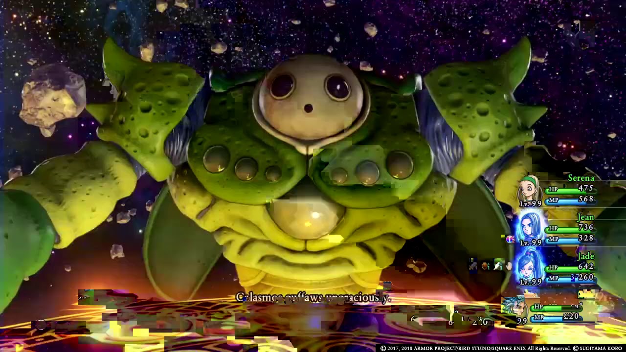 DQ11: vs Calasmos(final boss) 1/2 - YouTube