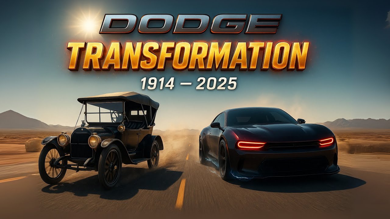 DODGE CAR EVOLUTION FROM 1914–2024. Dodge Model 30‑35 to Dodge ...