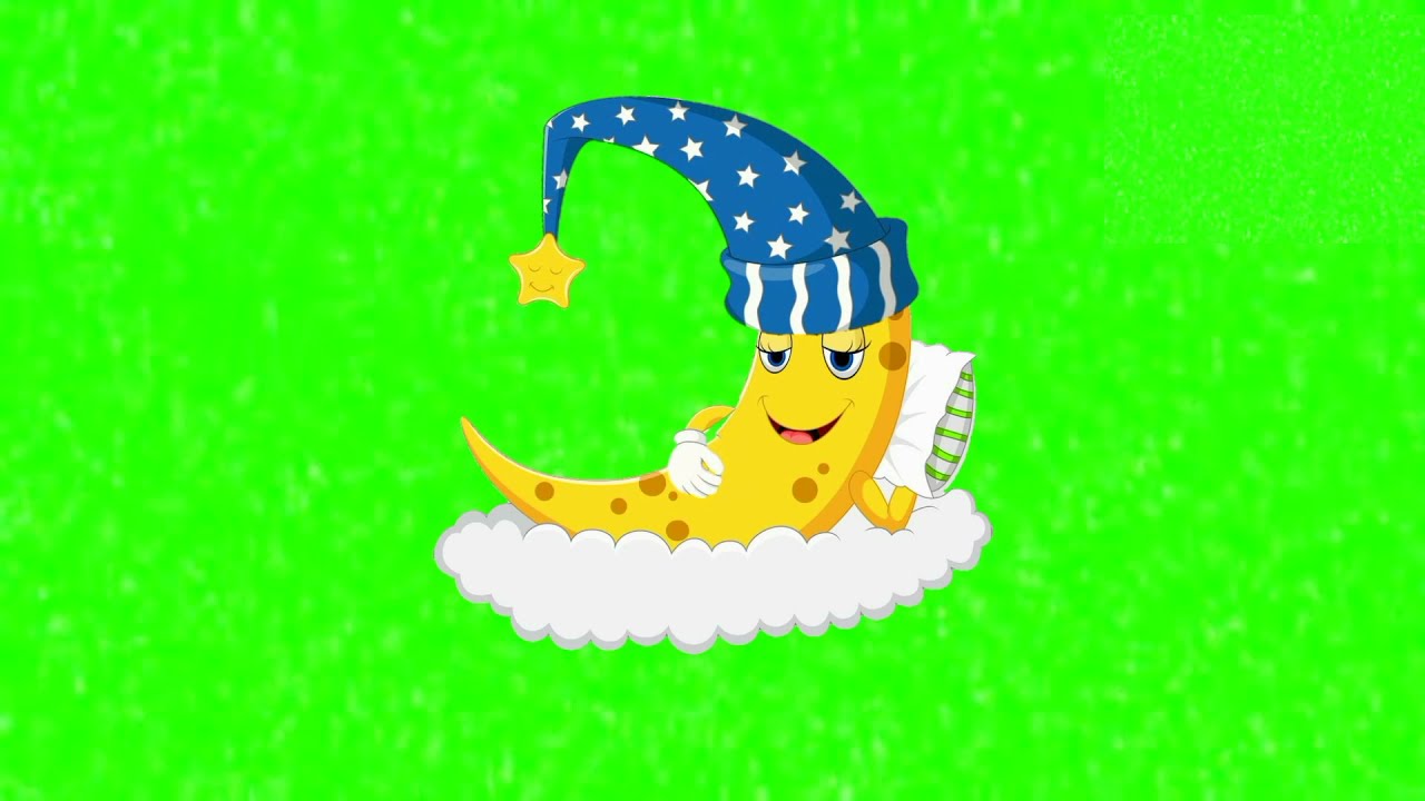 Cartoon green screen ep-7|smiling moon|green screen moon|Green tea ...