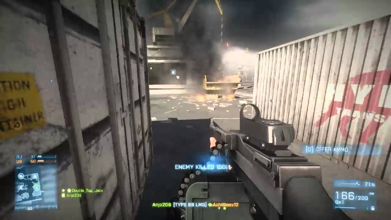 Type 88 LMG Awesomeness BF3 - YouTube