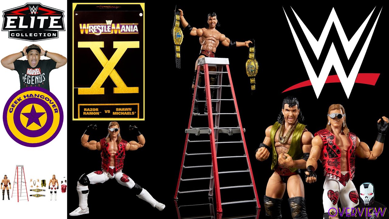 WrestleMania X Ladder Match Amazon Exclusive 2 Pack Shawn Michaels ...