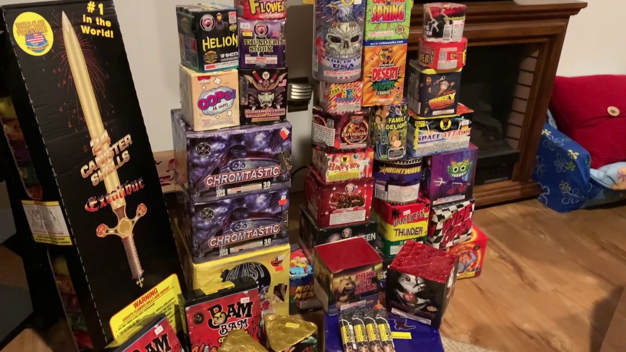 2020 FIREWORK STASH!!! - YouTube