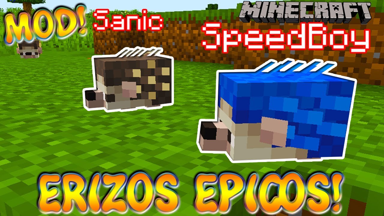 LOS ERIZOS EPICOS! Minecraft 1.18.1 MOD HEDGEHOGS! - YouTube