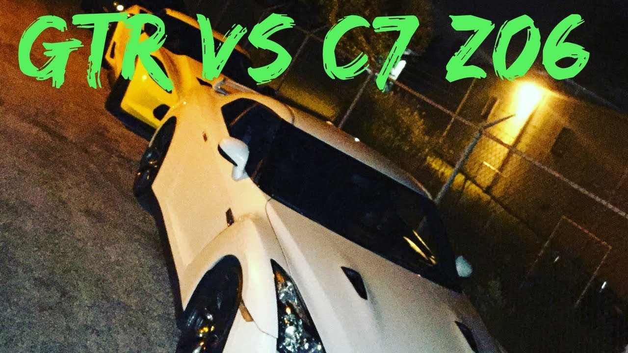 (573 whp) GTR vs C7 Z06 (stock) - YouTube