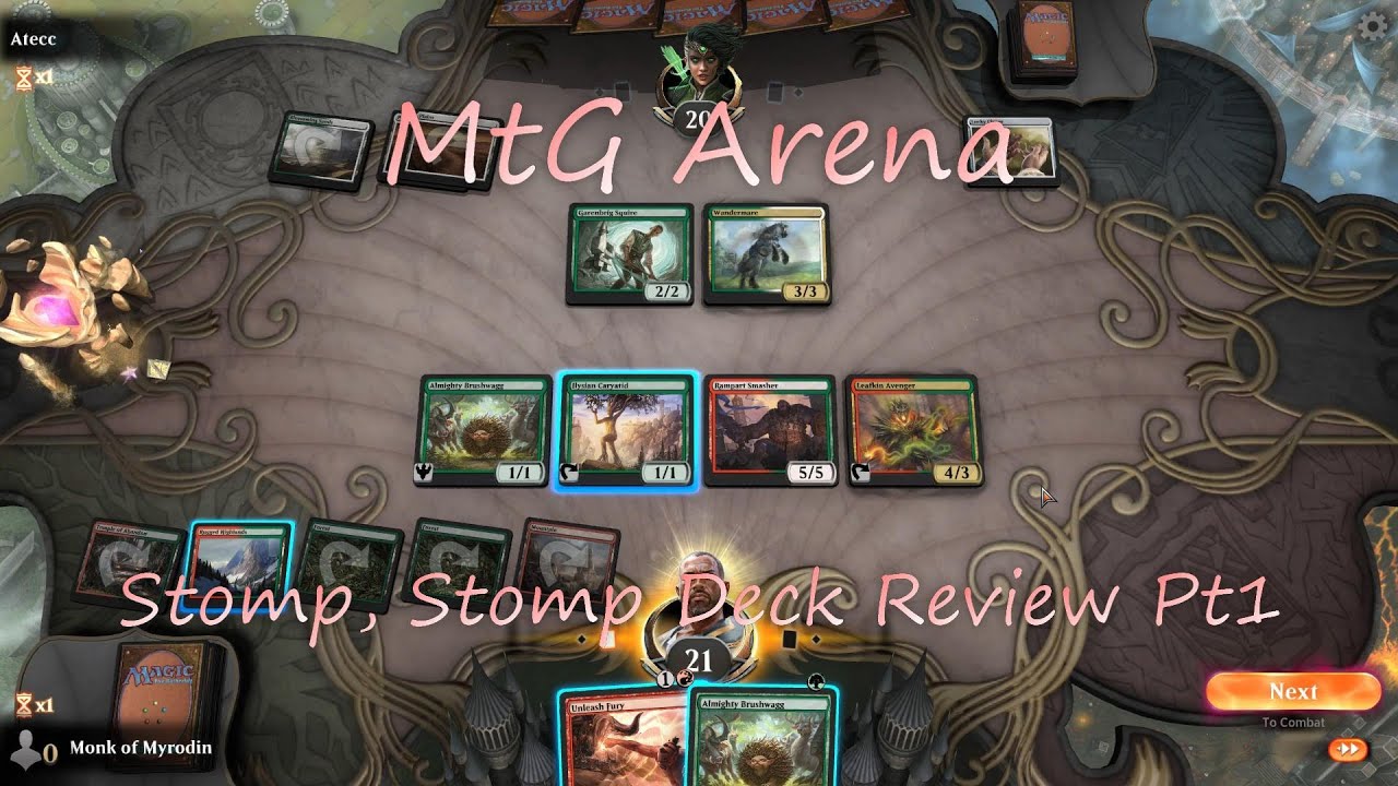 MTG Arena Stomp, Stomp Deck Review Pt1 - YouTube