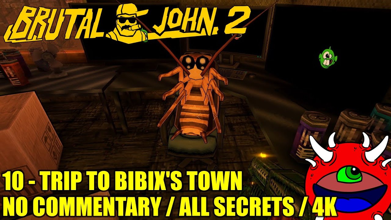 Brutal John 2 Gameplay - 10 Trip to Bibix's Town - 100% Secrets - YouTube