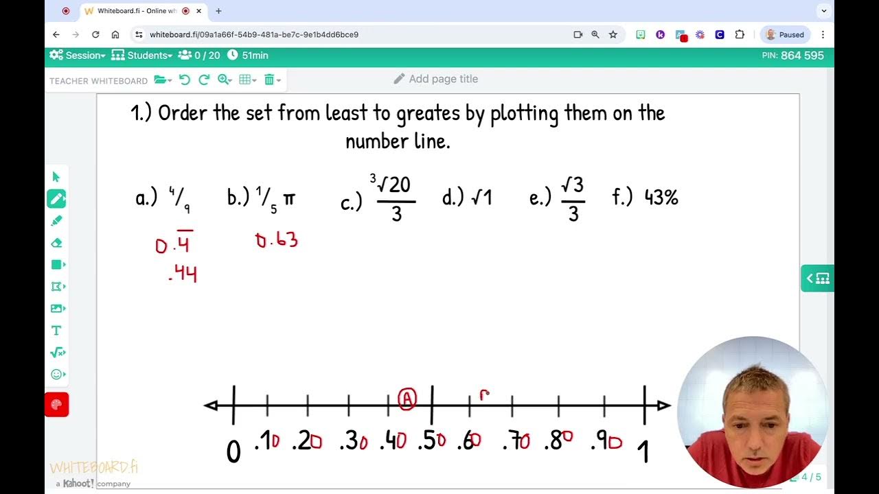 Comparing and ordering real numbers - YouTube