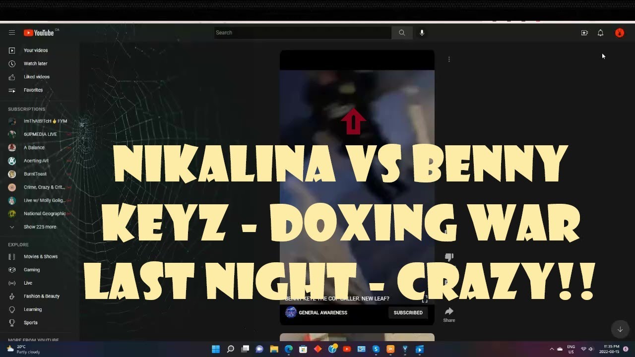 #Nikalina777 VS #BennyKeyz - There was a doxing war going on in these ...
