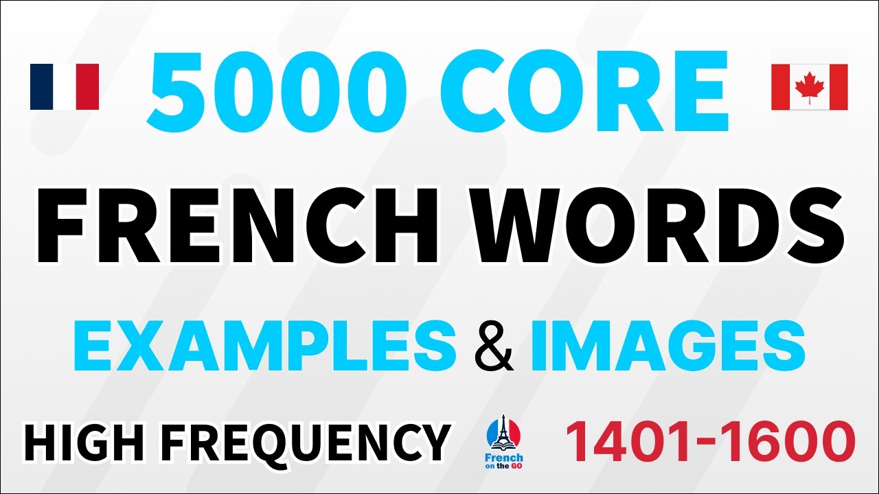 Learn 50 Essential French Words Daily | Master 5000 High-Frequency ...