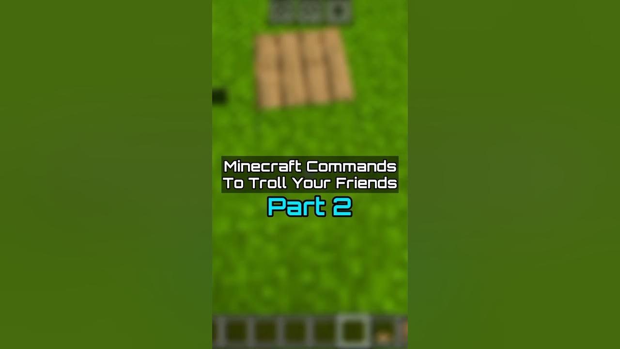 Minecraft Troll commands - Part 2 - YouTube