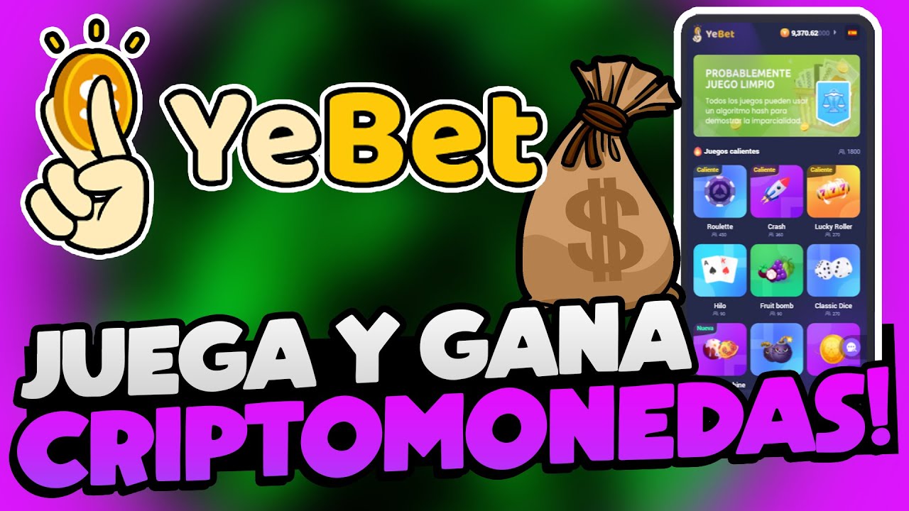 YEBET CON ESTA APP PUEDES JUGAR Y GANAR CRYPTOMONEDAS! #yebet - YouTube