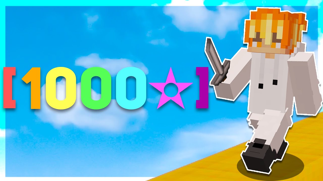 1000 Stars Bedwars Montage - YouTube