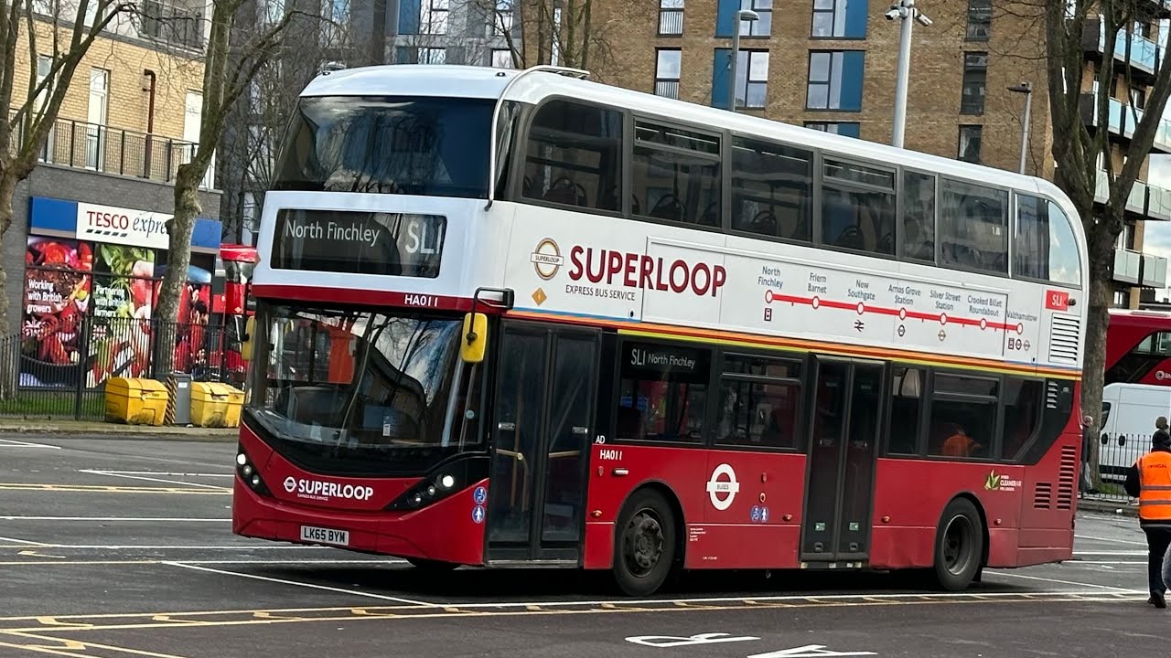 *Superloop 🚌* Journey on SL1 to North Finchley| Arriva London E400H ...