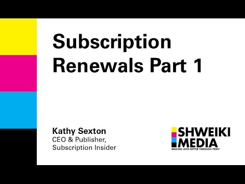 Magazine Subscription Renewals - Part 1 - YouTube