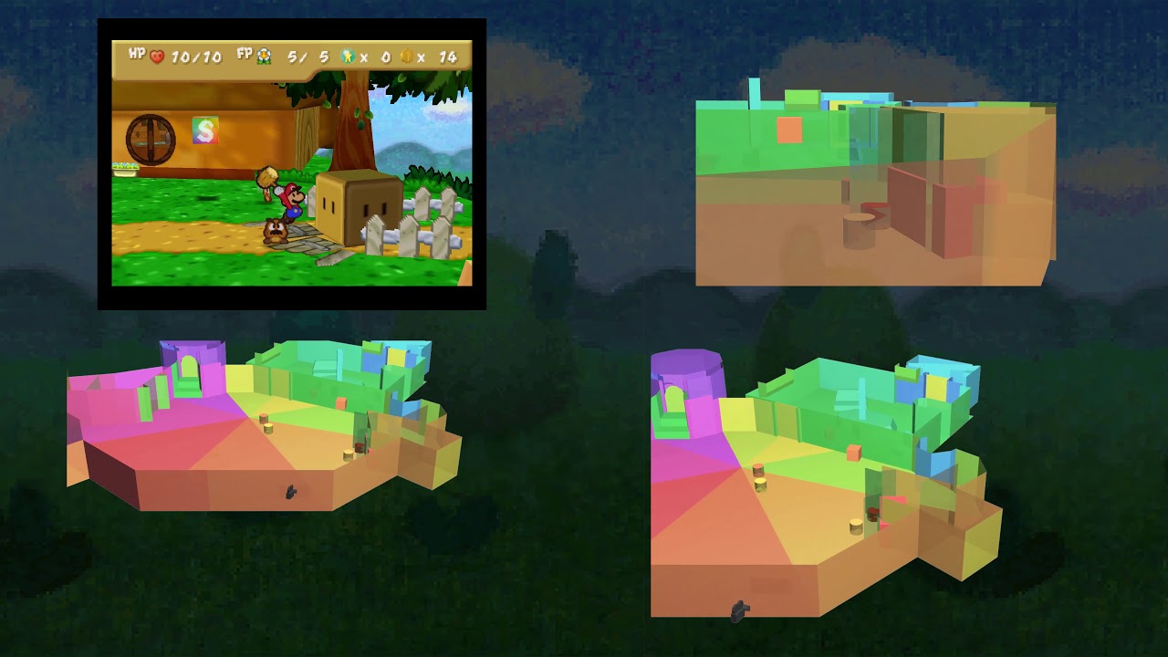 Game camera visualization - Paper Mario (N64) - YouTube