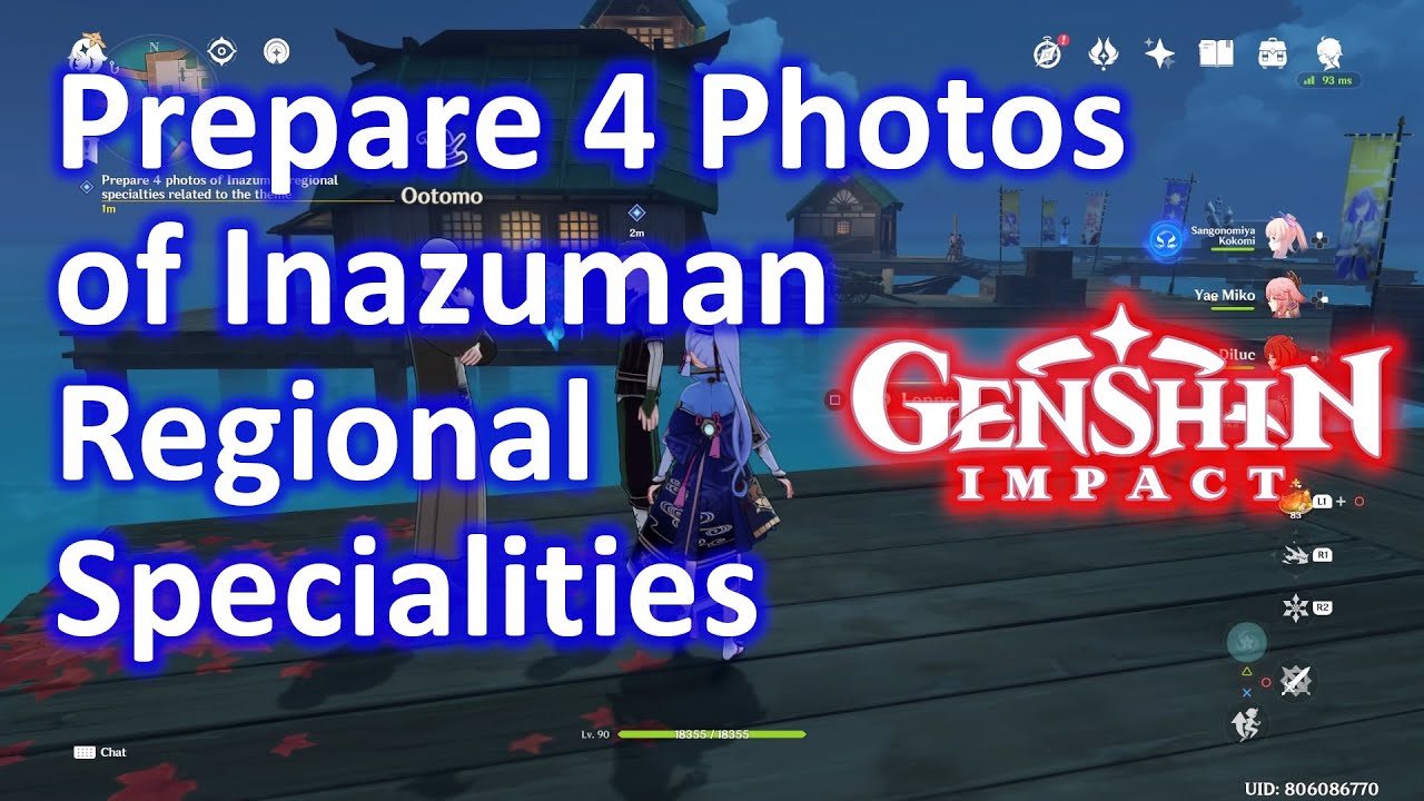 Prepare 4 Photos of Inazuman Regional Specialities Genshin Impact - YouTube