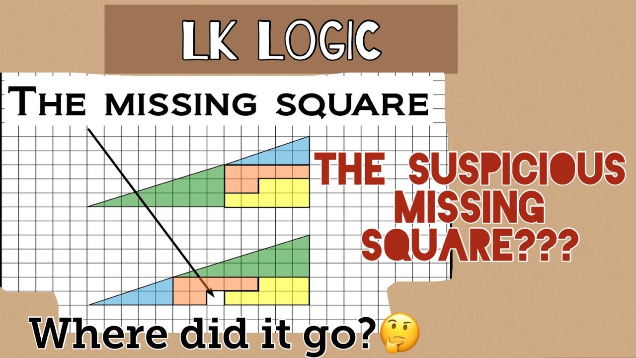 The suspicious missing square??😱 Where did it disappear? #math #youtube ...