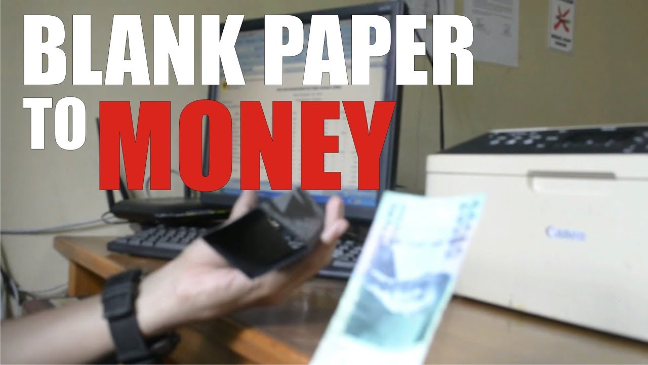 Paper to MONEY magic trick - YouTube