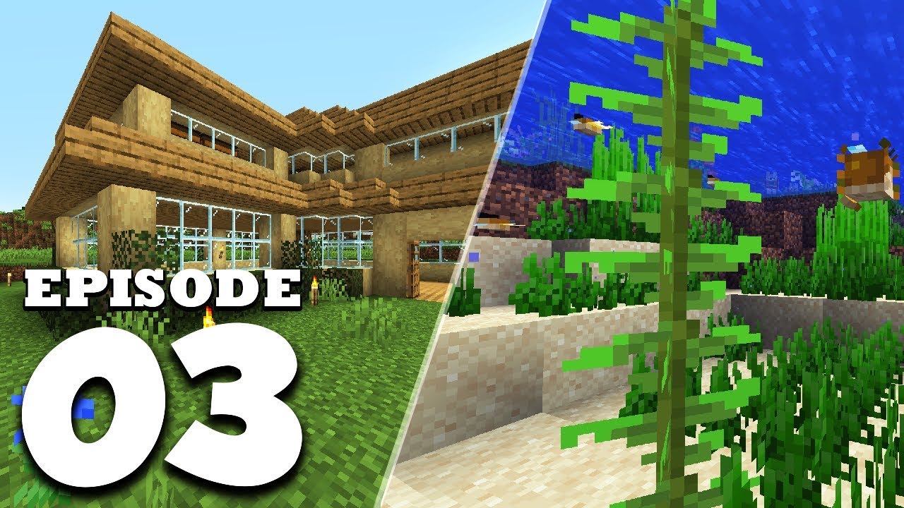 PUFFERFISH LAKE! + a house | Minecraft SMP | Episode #3 [TBMS 6] - YouTube