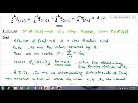 All Step functions, Continuous functions, Monotone functions on [a, b] is Riemann integrable on ...
