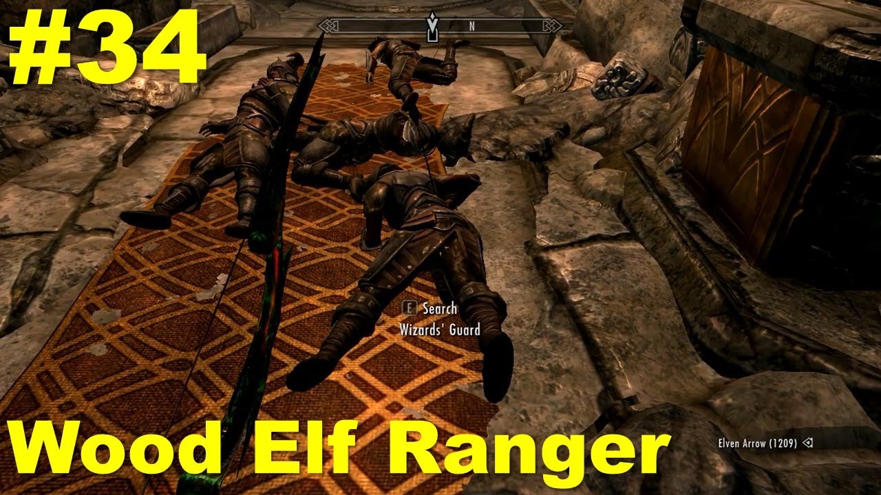 Skyrim Wood Elf Daedric Armor Ranger on Legendary Difficulty - 34 - YouTube