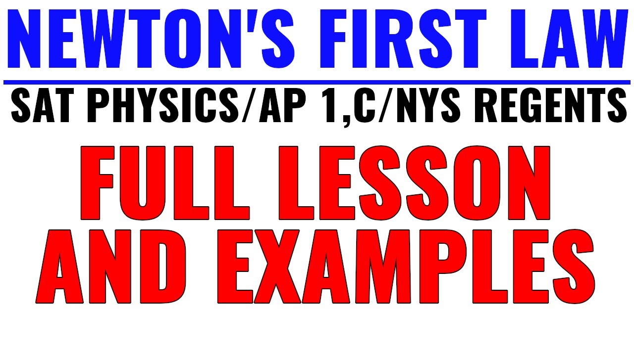 Newton's First Law of Motion | Law of Inertia (Full Lesson) - YouTube