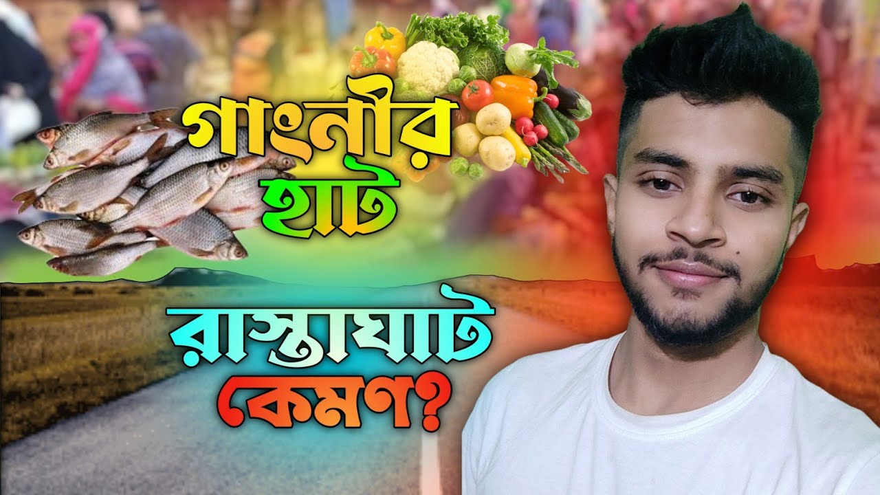 গাংনী বাজার || গাংনীর হাট || গাংনী মেহেরপুর || গাংনীর রাস্তাঘাট দেখতে ...