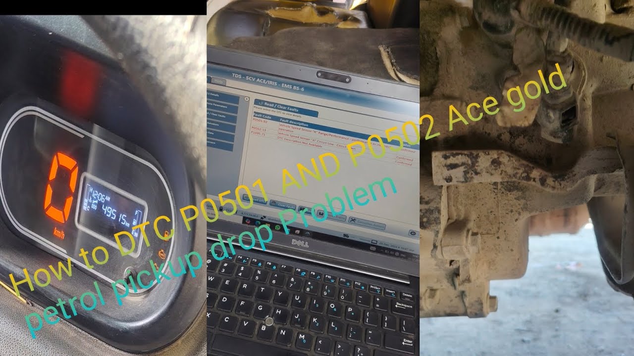 How to DTC P0501 AND P0502 Ace gold petrol pickup drop Problem Vehicle ...
