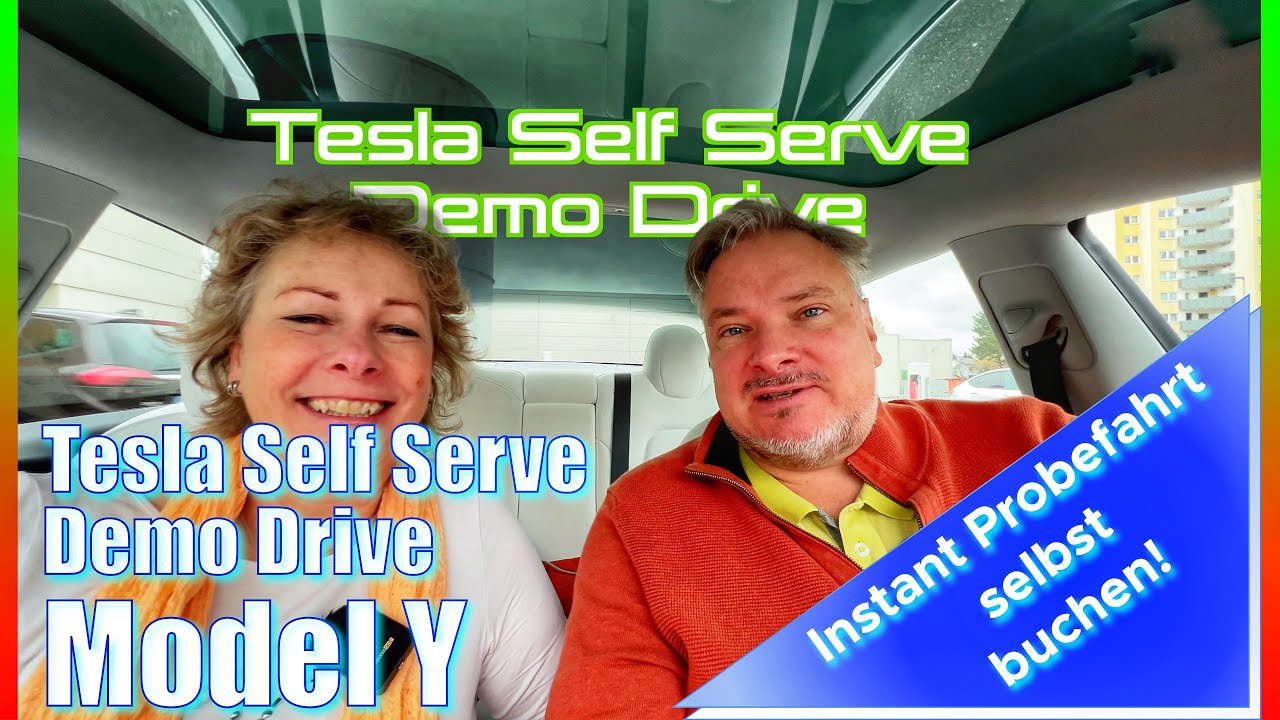 Tesla Self Serve Demo Drive mit dem Tesla Model Y - YouTube