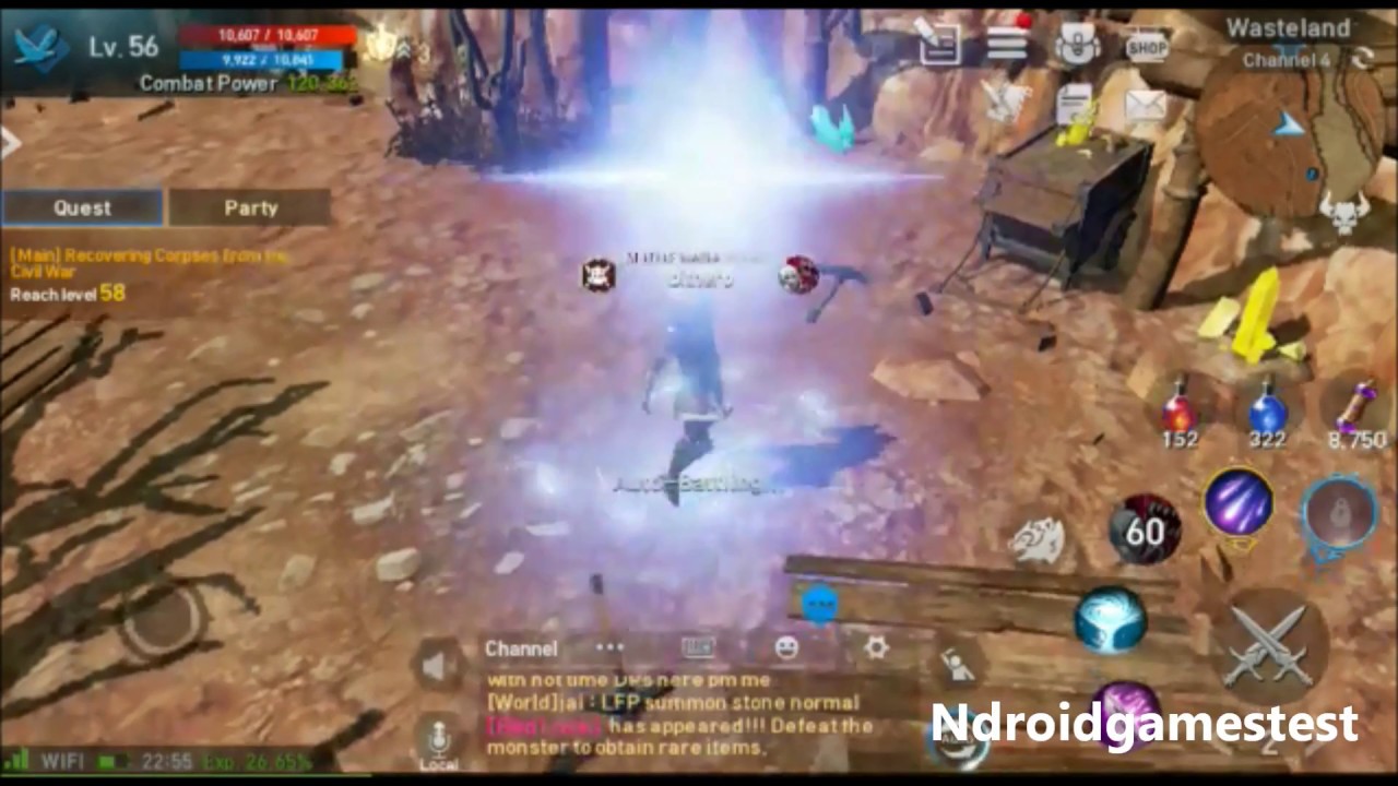 Skill Test Class Blade Dancer Lineage2 Revolution - YouTube