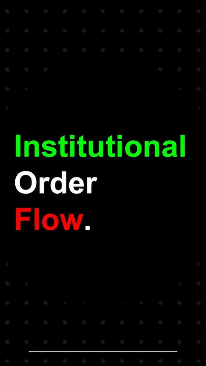 Institutional Order Flow | #ict - YouTube