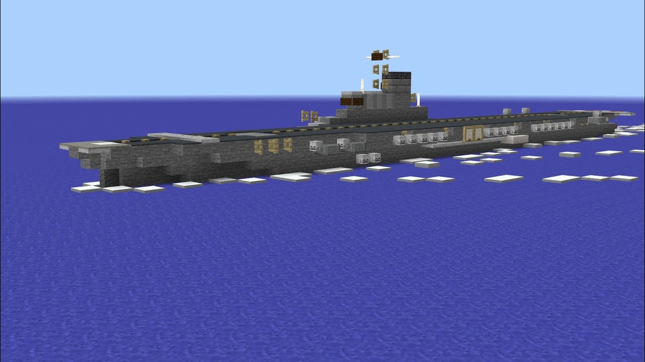 Minecraft IJN Taihō | 1:5 Scale Taihō Class Aircraft Carrier Tutorial ...