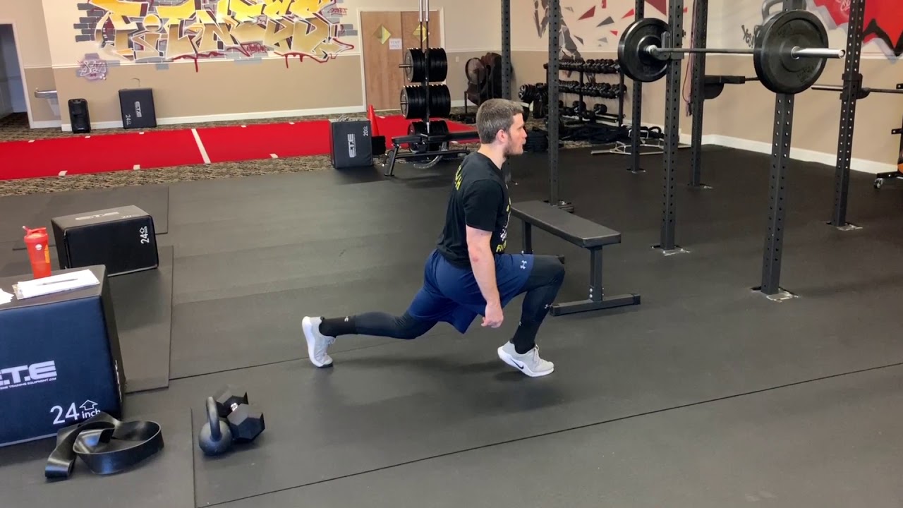 Floating Heel Isometric Split Squat Hold - YouTube