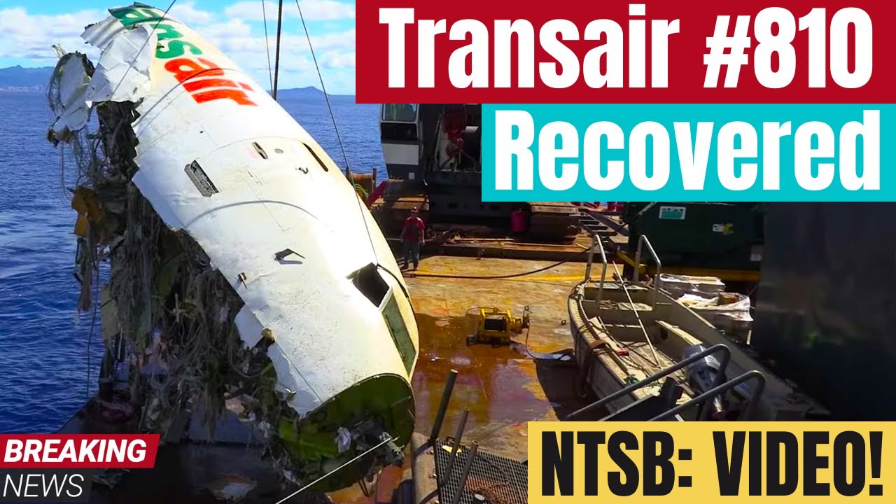 Complete Video Of NTSB Transair Flight #810 Recovery From The Pacific ...