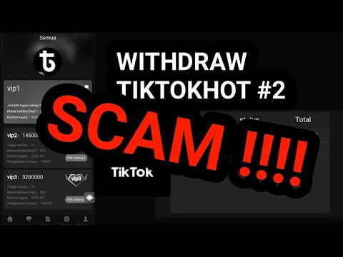 WITHDRAW KE 2 DI APLIKASI TIKTOKHOT LEGIT 100% || BUKTI PENARIKAN APLIKASI TIKTOK HOT