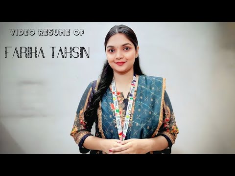Video resume of Fariha Tahsin || Student of Daffodil International ...
