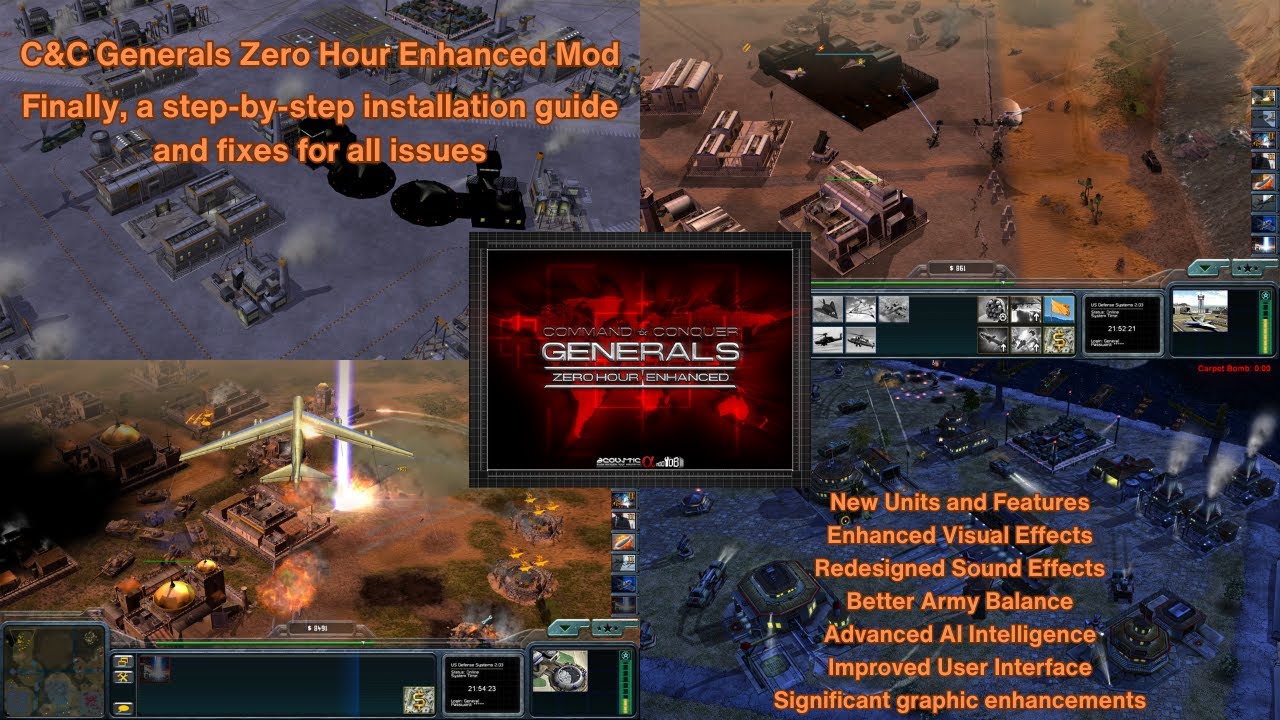 C&C Generals Zero Hour / Enhanced شرح تحميل وحل مشاكل مود - YouTube