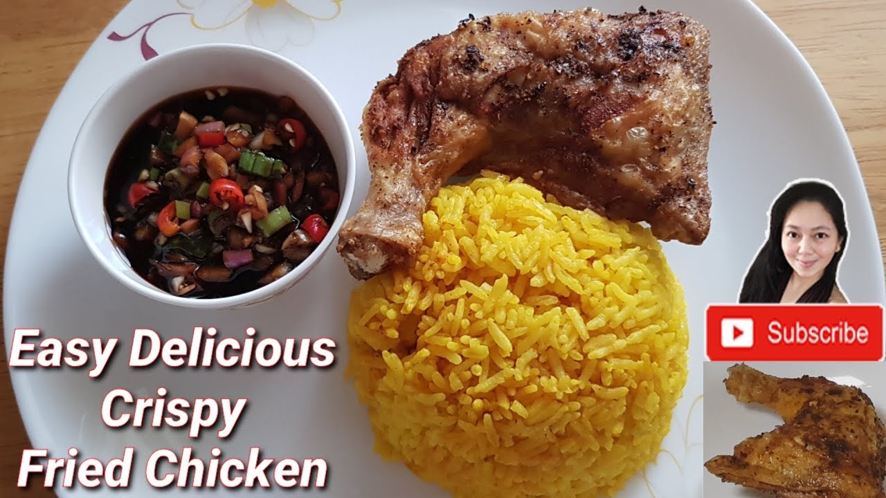 Easy and Crispy Delicious Fried Chicken || Lemon and Soy Sauce Dipping ...