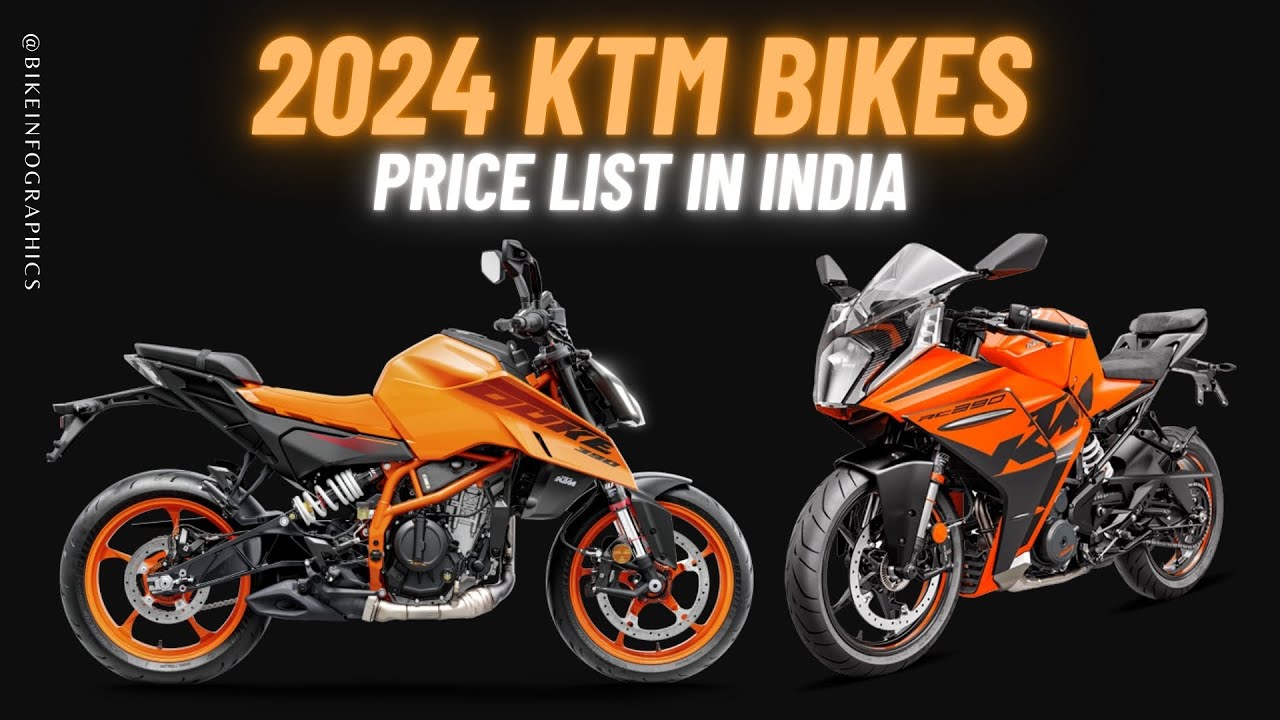 2024 KTM Bikes Price List in India - YouTube