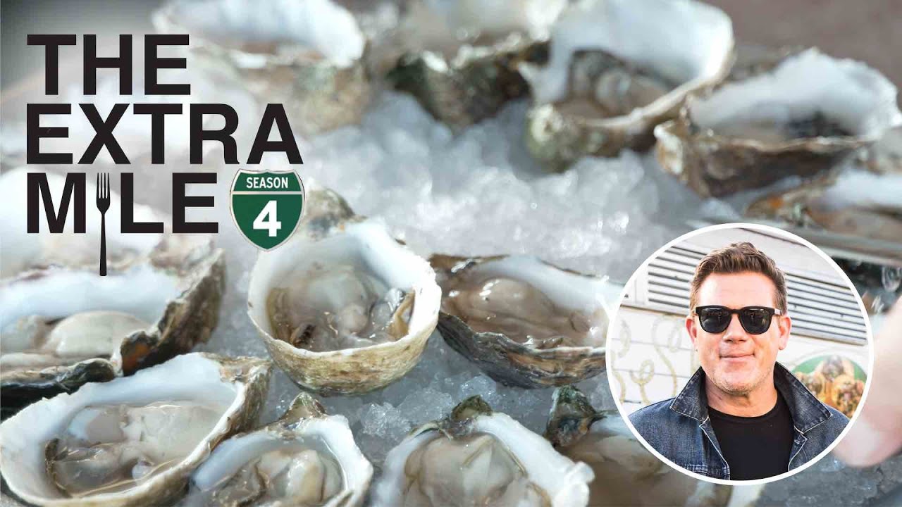 Tyler Florence Eats Fresh Oysters and Grilled Cheese | Great Food Truck ...