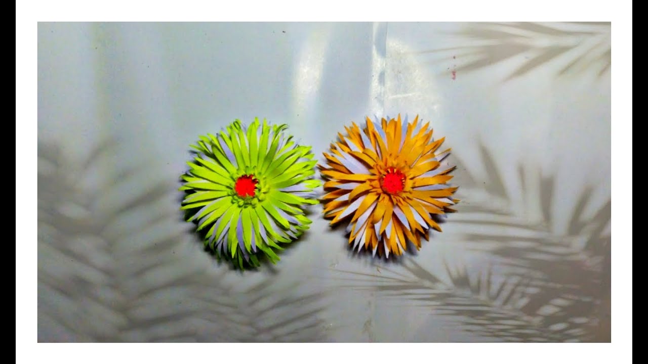 How To Make Realistic, Easy Paper Flower | Kagaj Ka phool Kaise Banaye ...