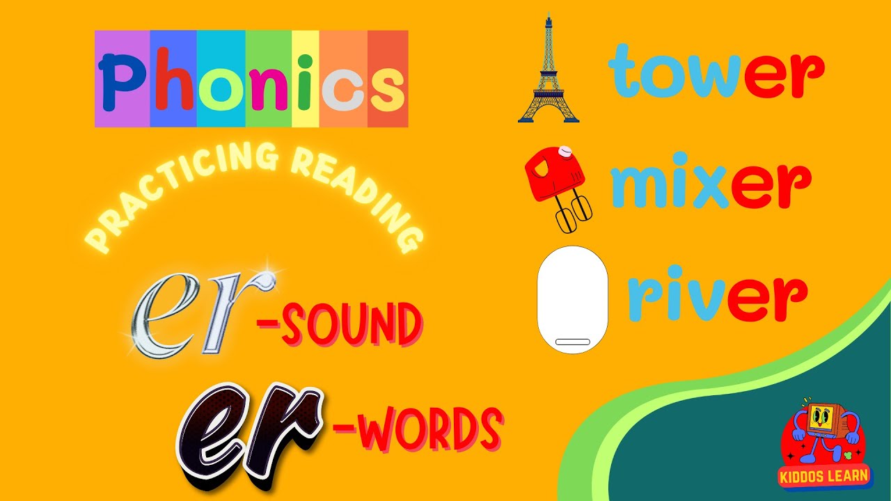 Jolly Phonics "er" Blending Words | Learn to Read with Fun Examples ...