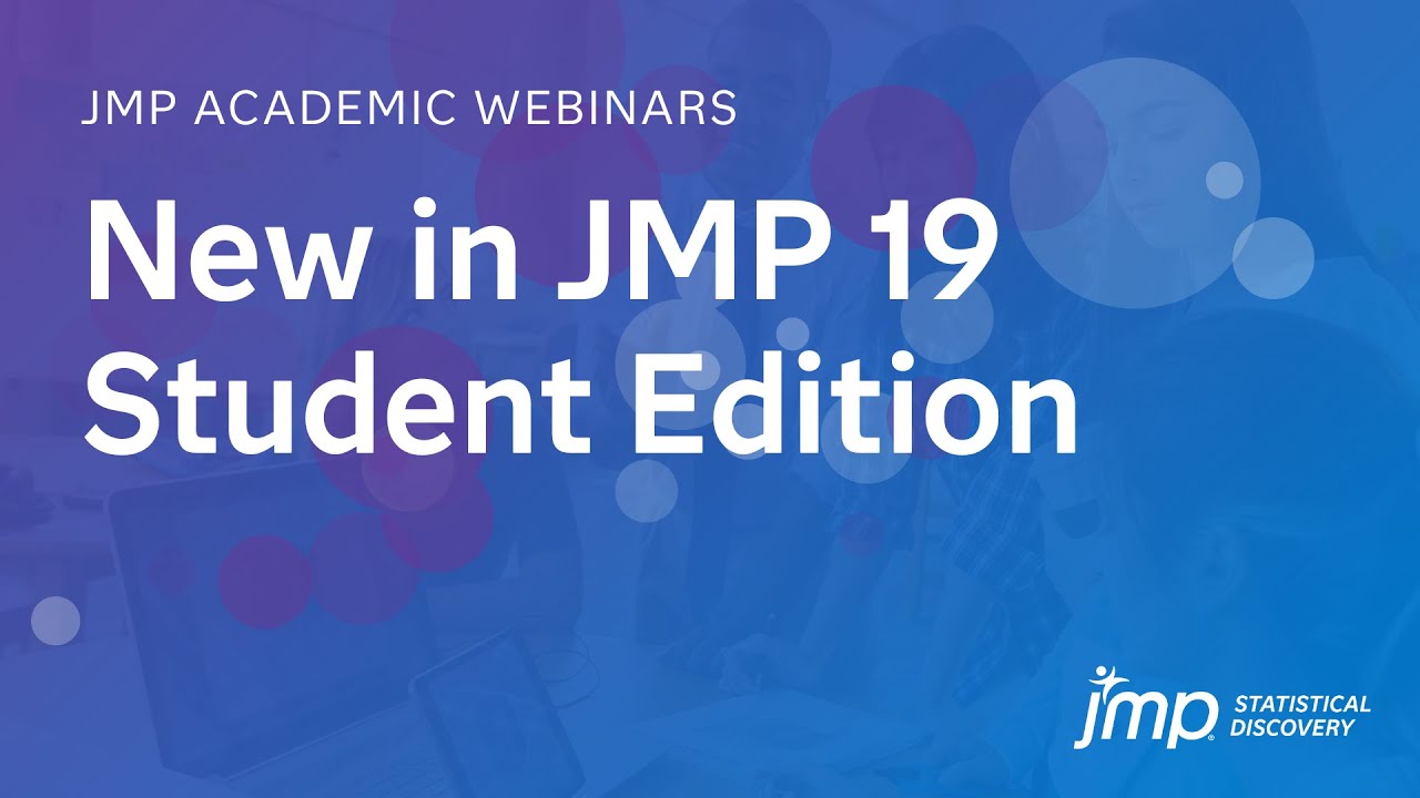 New in JMP 19 Student Edition - YouTube