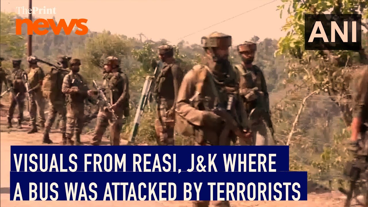Watch visuals from the spot in Reasi, J&K, where a bus was attacked by ...