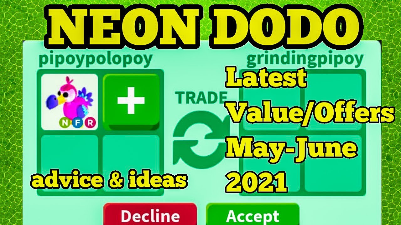 What People Trade For NEON DODO in Adopt me Rich Server | Roblox - YouTube