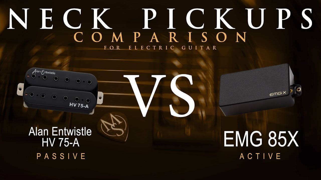 Alan Entwistle HV 75 A vs EMG 85X - Neck Guitar Pickup Comparison Tone ...