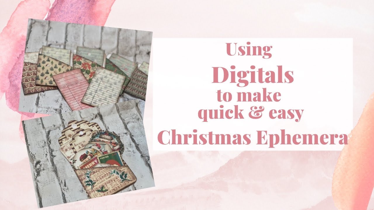 Using Digitals to Make Quick & Easy Ephemera for Junk Journals - YouTube