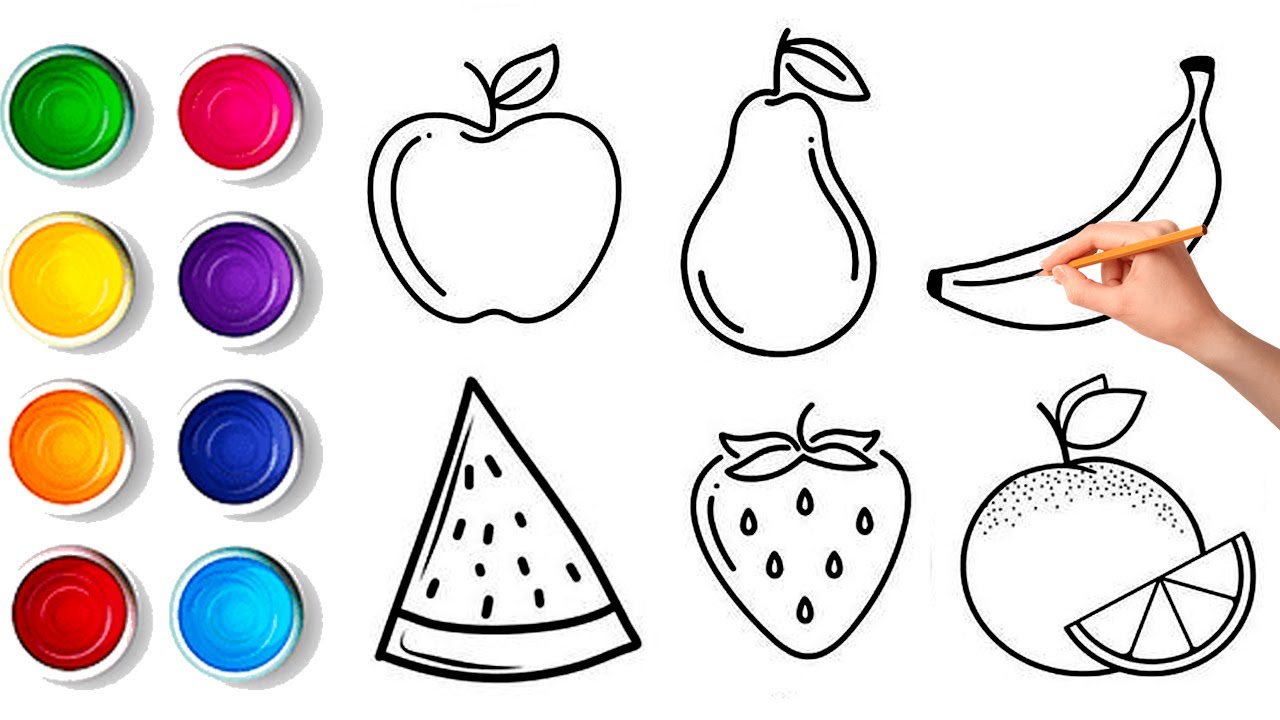 Let's Learn How to Draw Fruits Together | Painting , Drawing and ...