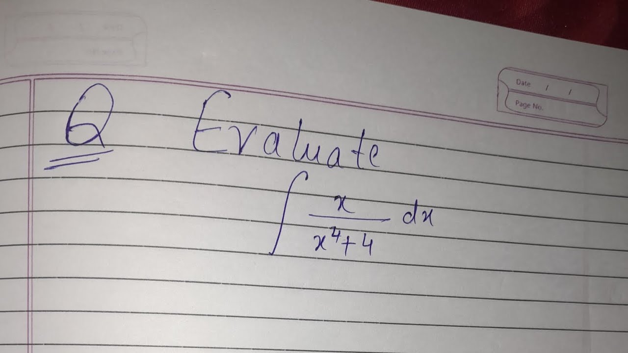 Solving an integration question by using substitution. - YouTube